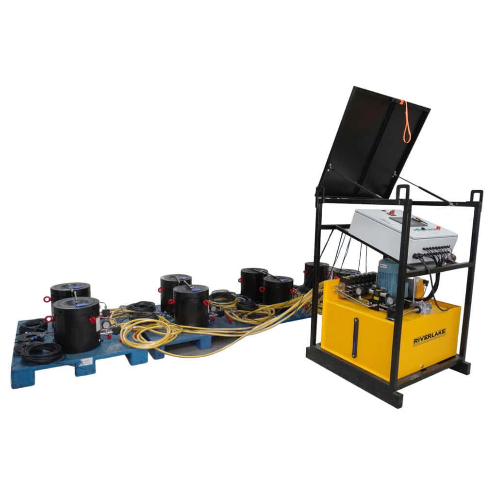 HE84120LL-4,4 Points,4KW,PLC Valve-Controlled Synchronous Lifting ...